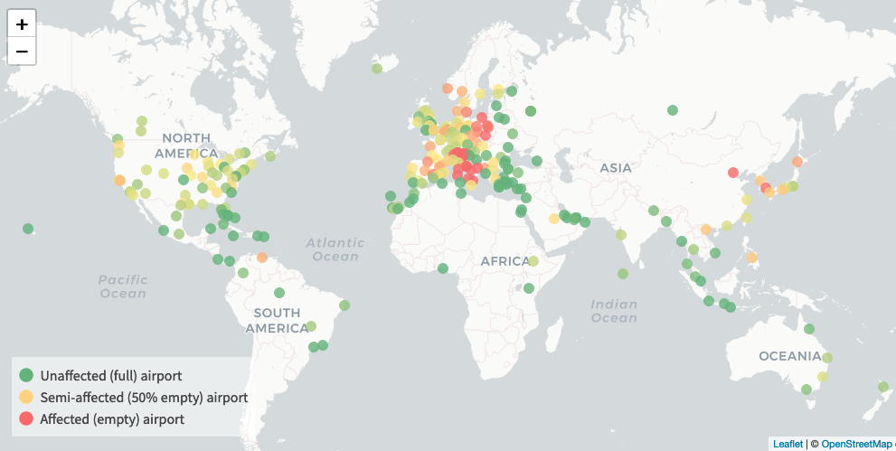 Watch as coronavirus's spread empties airports – Wanderlog